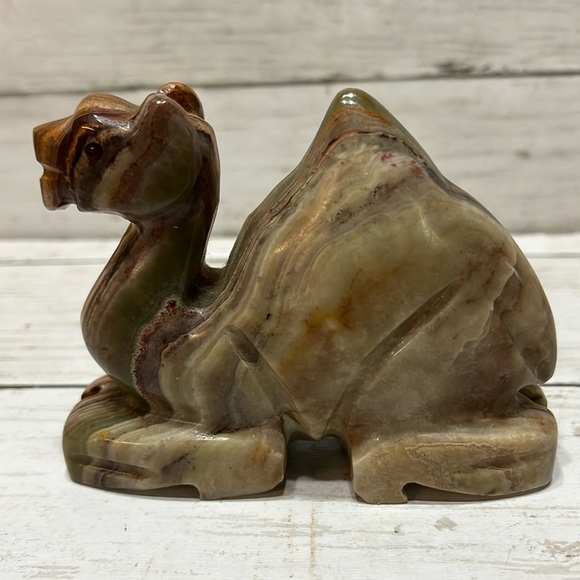 Vintage | Accents | Vintage Onyx Marble Stone Camel Figure Sculpture ...